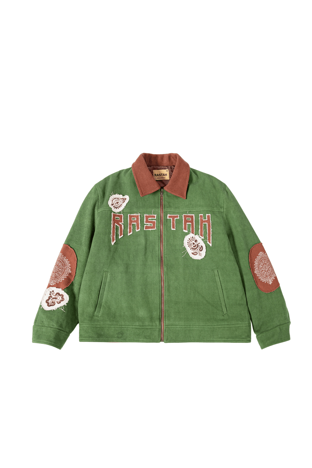 Green Block print Denim Jacket – Rastah